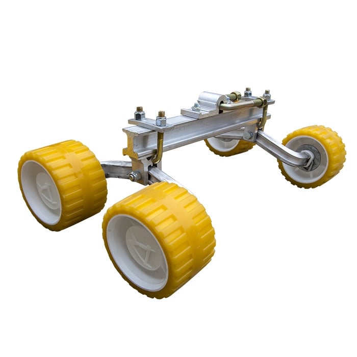 LoadRite Quad Roller Assembly with 3" x 5" Yellow Rollers - Roller ...