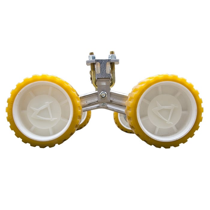 LoadRite Quad Roller Assembly with 3" x 5" Yellow Rollers - Roller ...