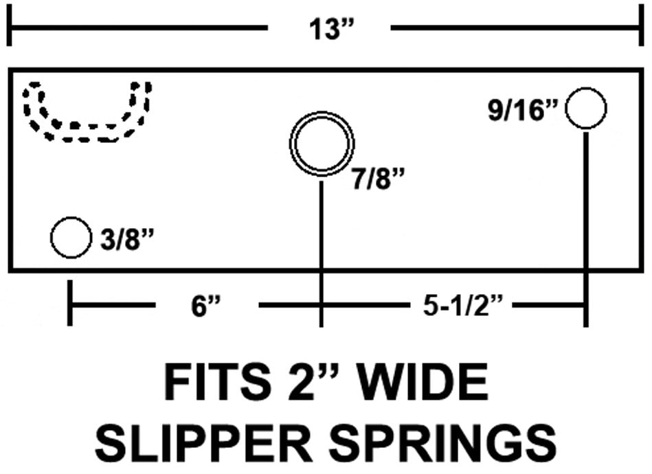 Trailer Leaf Spring Equalizer - For 2" Spring - Compatible with Dexter ...