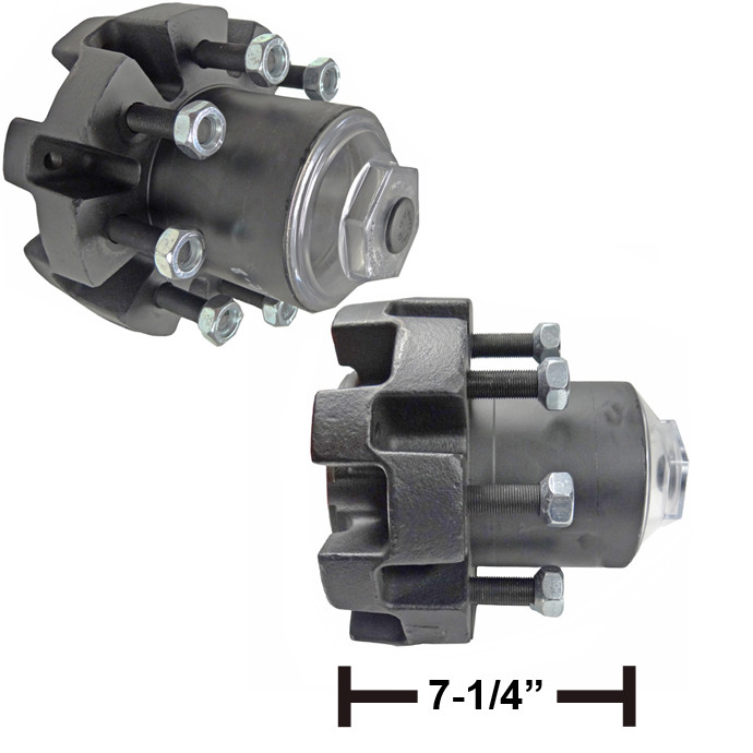 8 Bolt on 6 1/2" High Profile Trailer Hub with 2.25" x 2.625" (28682 ...