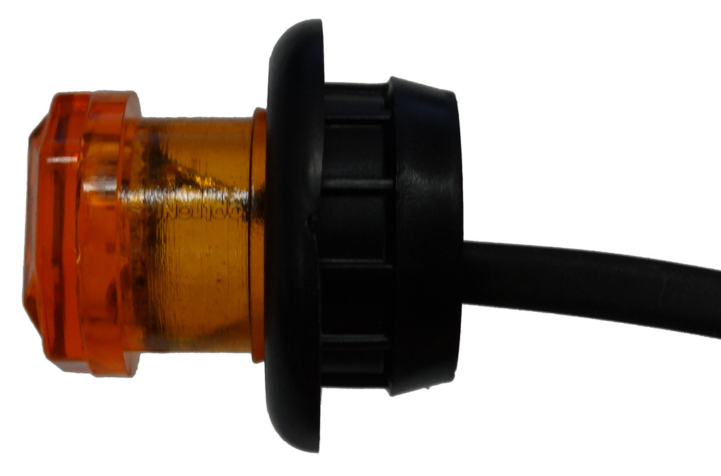 3/4" Amber - LED Marker Light with Grommet and Plug - Marker Lights ...