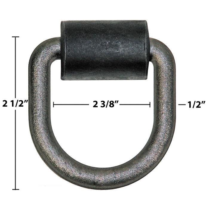 1/2" Forged D-Ring with Weld on Bracket