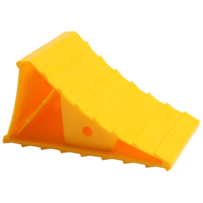 Yellow - Plastic - Camco Wheel Chock