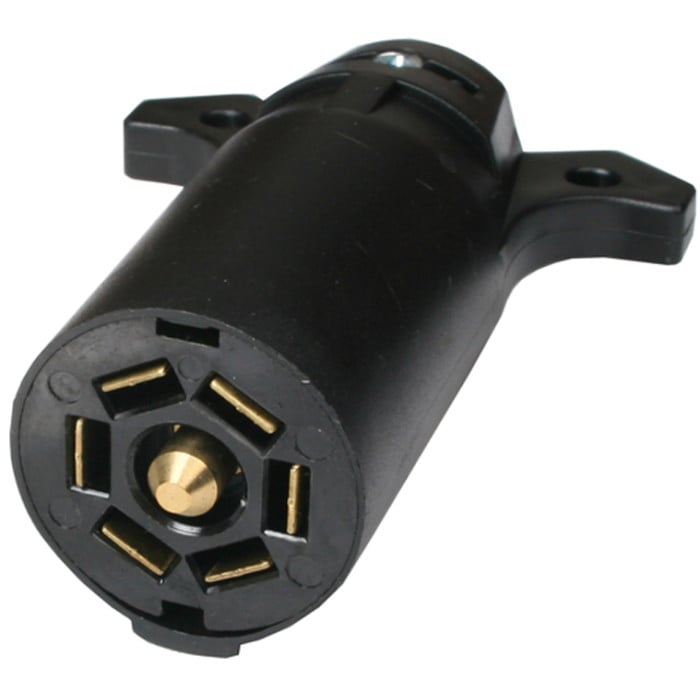 7-Way RV-Style Plastic Trailer Connector - Trailer End