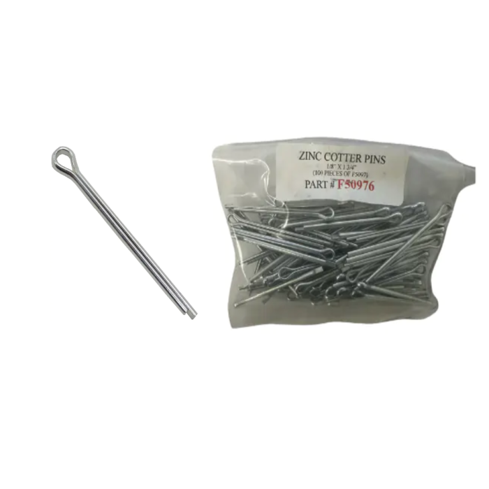 Cotter Pin -100 Count - 1/8" x 1 3/4" - Zinc