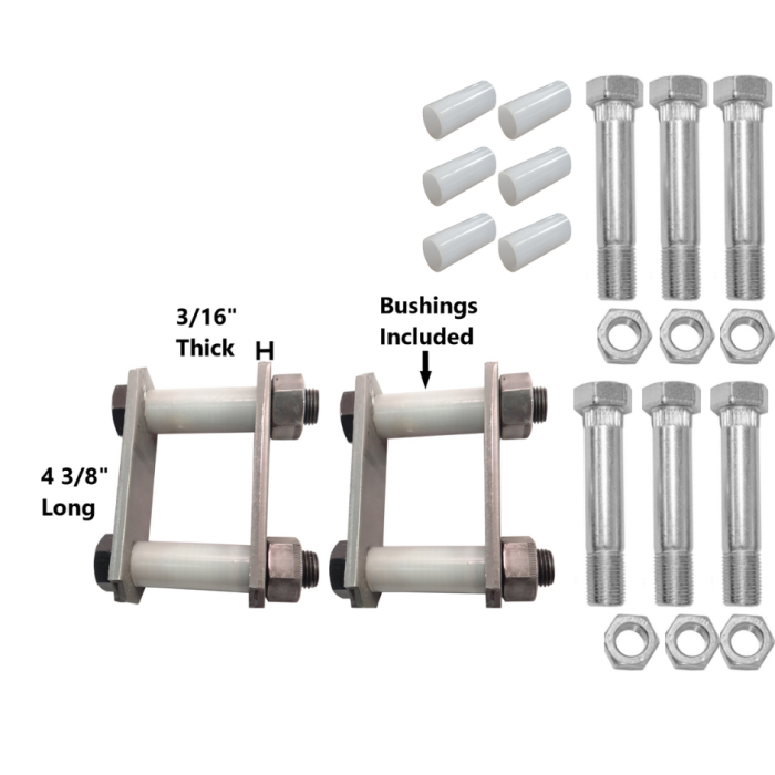 Trailer Shackle Repair Kit for 1 3/4” Springs