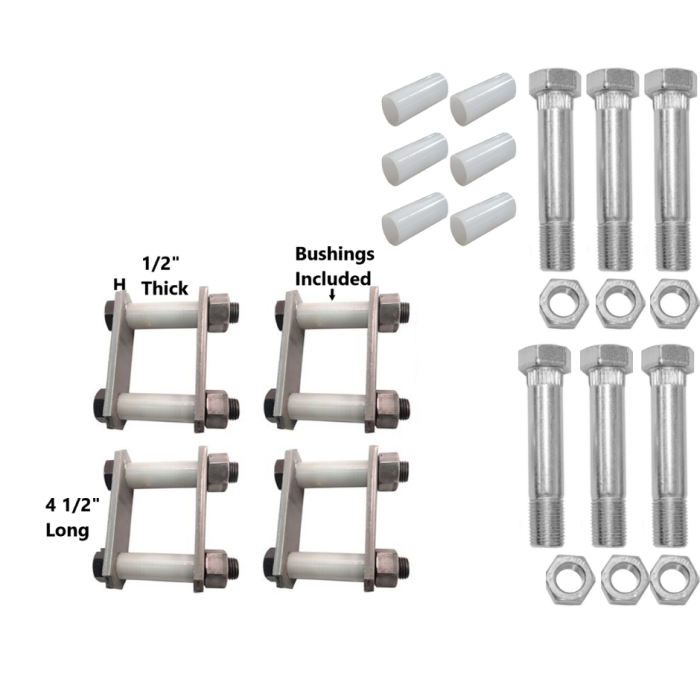Trailer Shackle Repair Kit for 1 3/4” Springs
